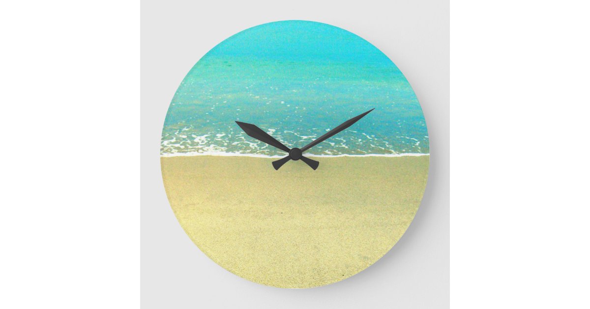 Ocean Wave Beach Wall Clock | Zazzle
