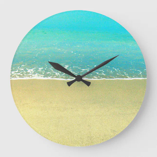 Ocean Wave Beach Wall Clock | Zazzle
