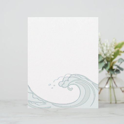 Ocean Wave letterhead | Zazzle