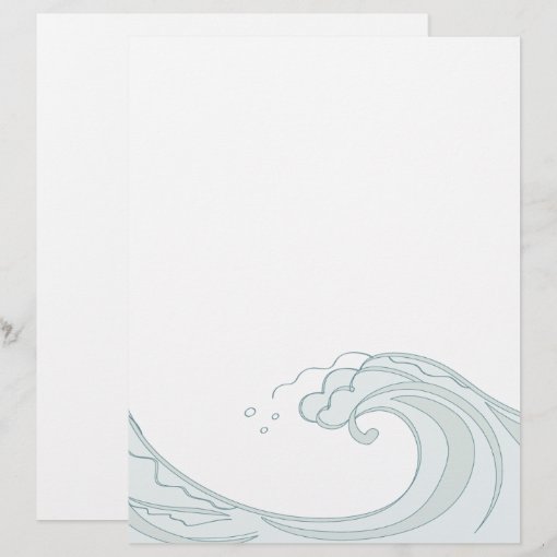 Ocean Wave letterhead | Zazzle