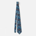 Ocean Wave Personification Illustration Neck Tie | Zazzle