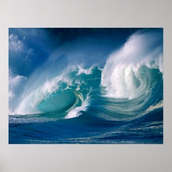 ocean wave poster | Zazzle