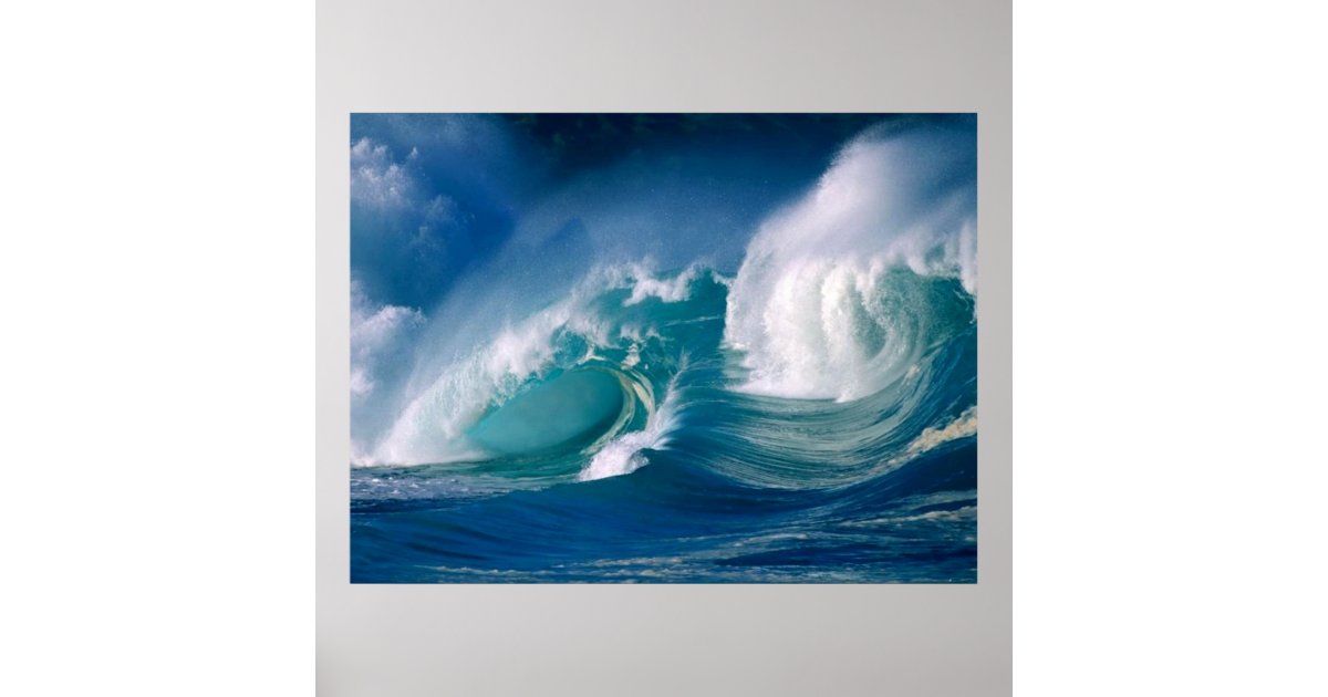 ocean wave poster | Zazzle