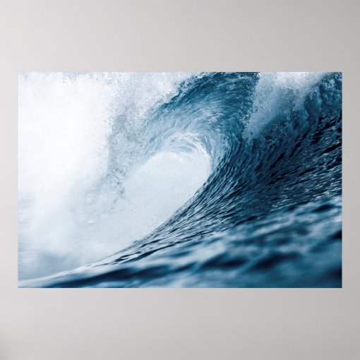 Ocean wave poster | Zazzle