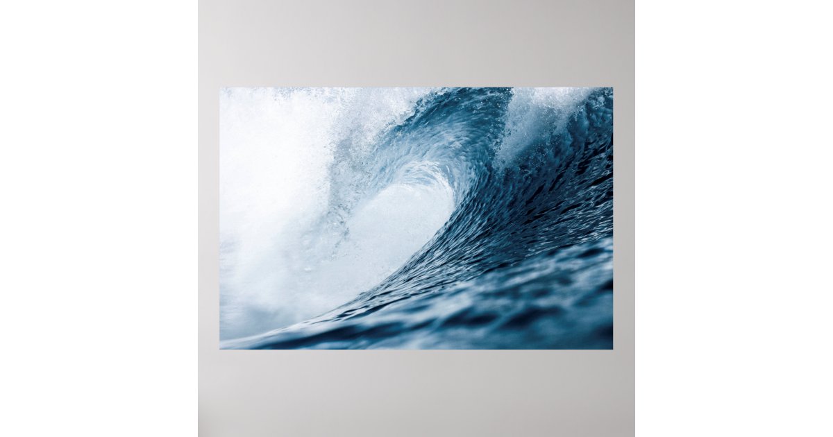 Ocean wave poster | Zazzle