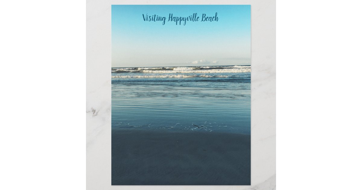 Ocean Waves Background Craft Scrapbook Paper | Zazzle