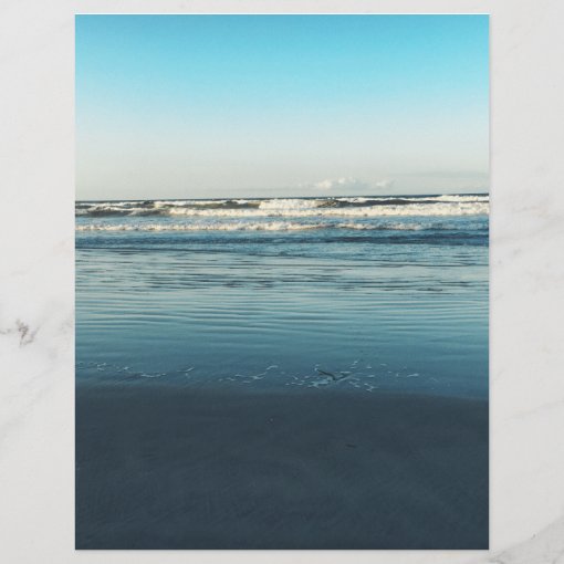 Ocean Waves Background Craft Scrapbook Paper | Zazzle