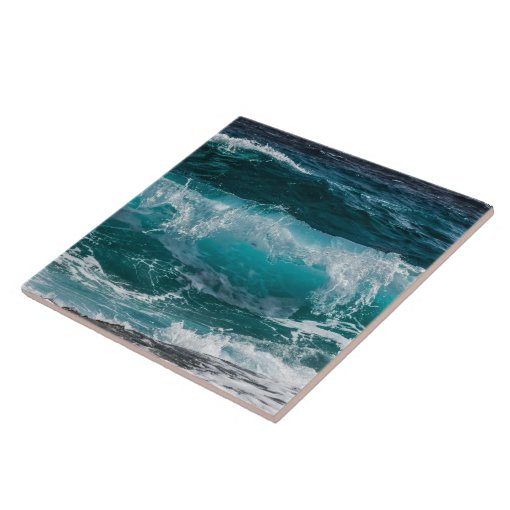 Ocean Waves Ceramic Tile | Zazzle