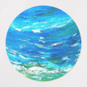 OCEAN WAVES LABELS | Zazzle