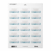 Ocean Waves Nautical Label | Zazzle