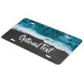 Ocean Waves On Black DIY Name License Plate | Zazzle