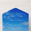 Ocean Waves Photo Chic Tropical Beach Blue Wedding All In One ...