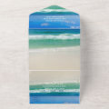 Ocean Waves Photo Chic Tropical Beach Blue Wedding All In One ...