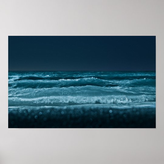 Ocean waves poster | Zazzle.com
