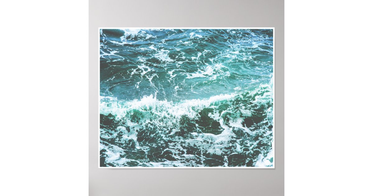 Ocean Waves Poster Print | Zazzle