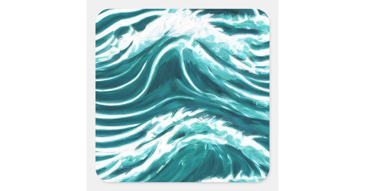 Ocean Waves Sticker | Zazzle