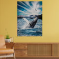 Ocean Whale Poster | Zazzle