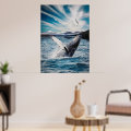 Ocean Whale Poster | Zazzle
