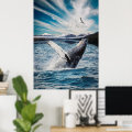 Ocean Whale Poster | Zazzle
