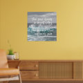Ocean with Christian Faith Quote: Grace Abounds Poster | Zazzle