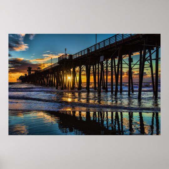 Oceanside Pier Poster | Zazzle.com