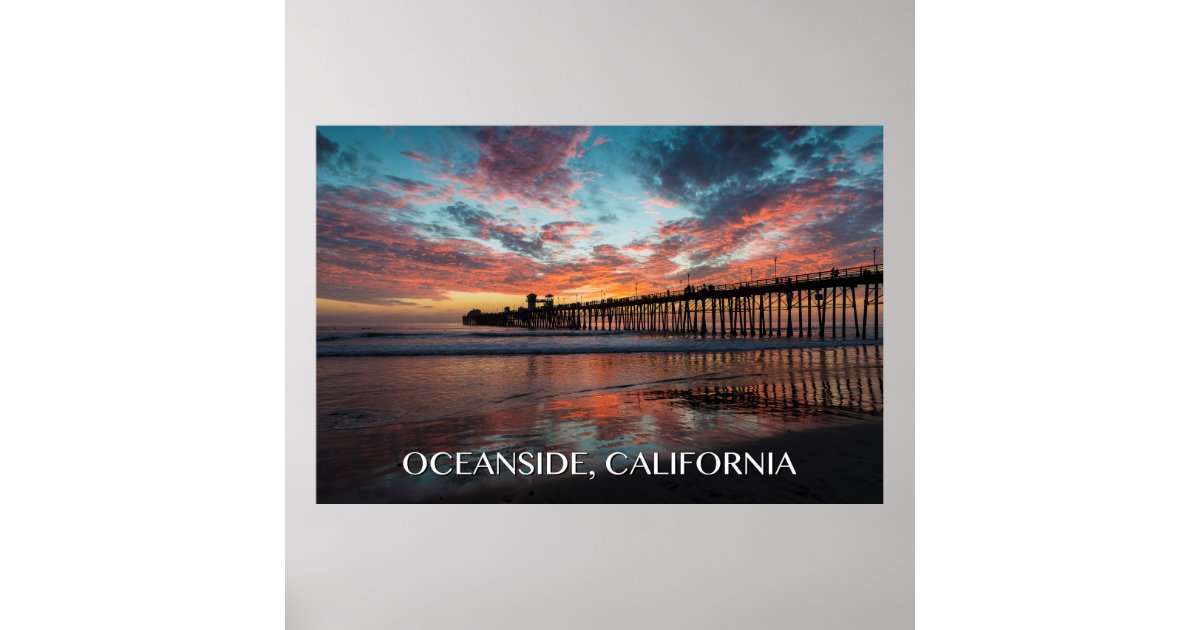 Oceanside Pier Poster | Zazzle