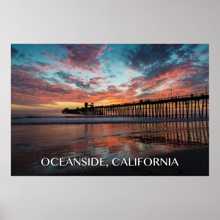 Oceanside Pier Poster | Zazzle.com