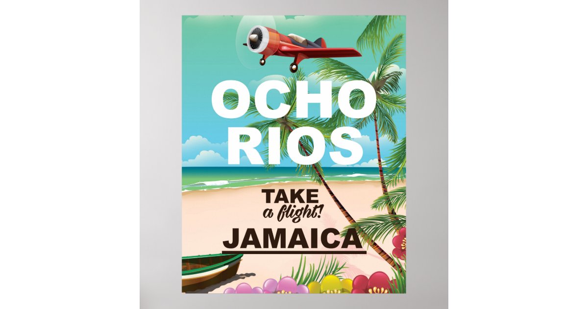 ocho rios jamaica travel poster | Zazzle