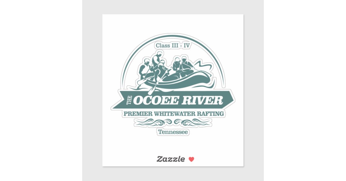 Ocoee River (rafting2) Sticker | Zazzle