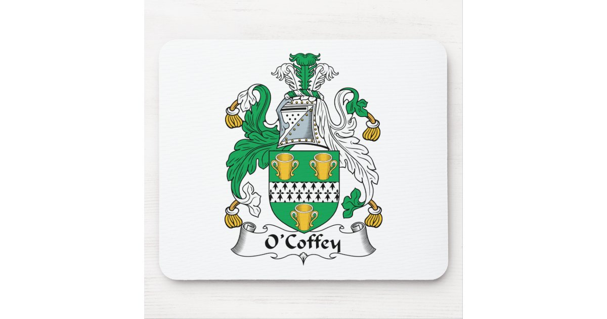 O'Coffey Family Crest Mouse Pad | Zazzle