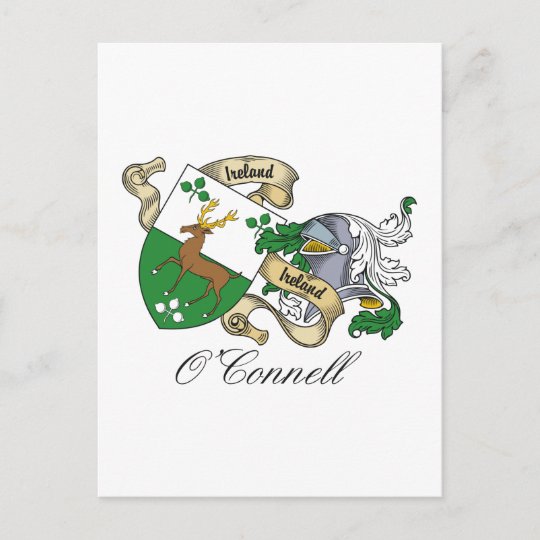 O'Connell Family Crest Postcard | Zazzle.com