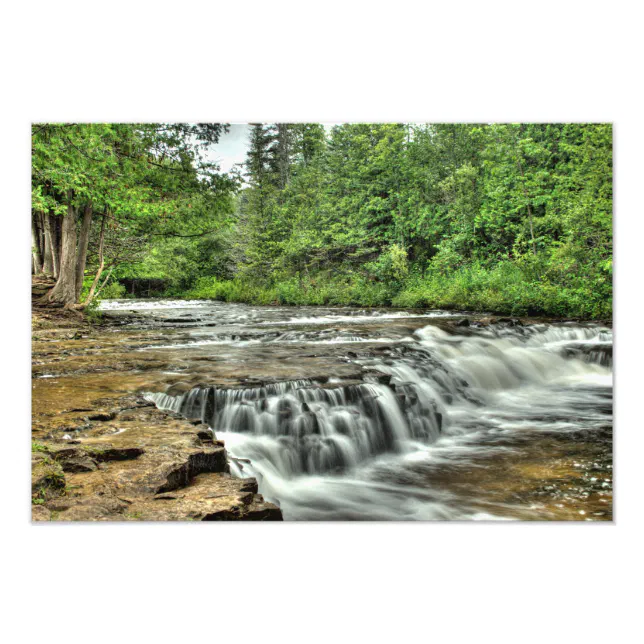 Ocqueoc Falls, Michigan Photo Print | Zazzle