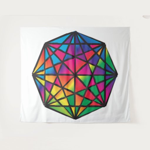 Octagon Matrix Series V2 (Multicolor) Tapestry | Zazzle