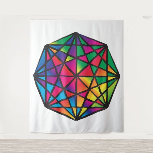 Octagon Matrix Series V2 (Multicolor) Tapestry | Zazzle