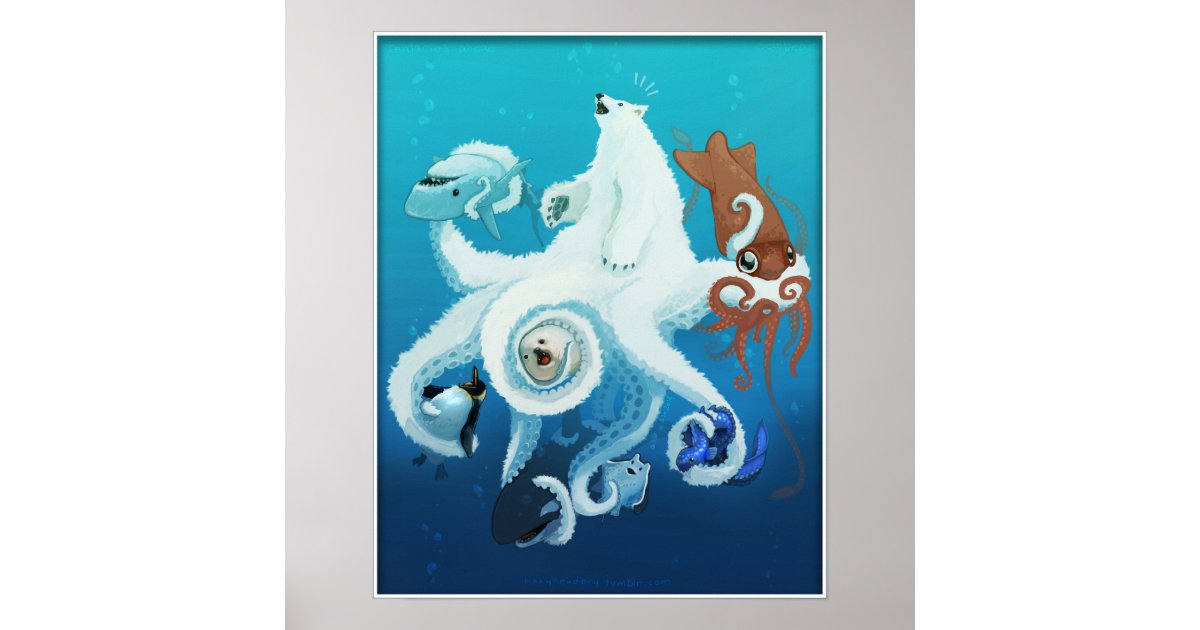 Octo-bear Royalle Poster | Zazzle