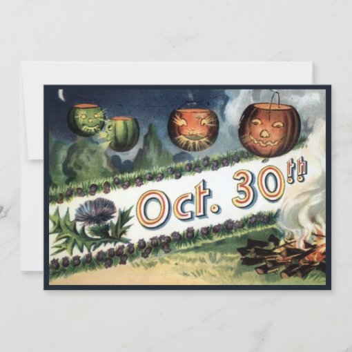 October 30 Halloween Birthday Greeting Card | Zazzle