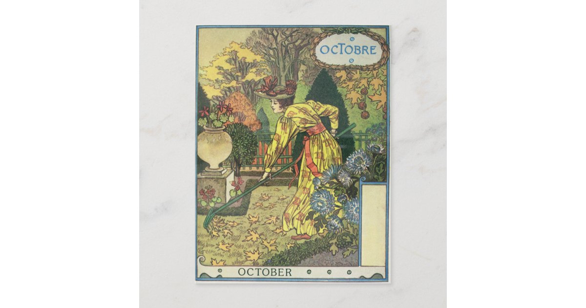 October Postcard | Zazzle