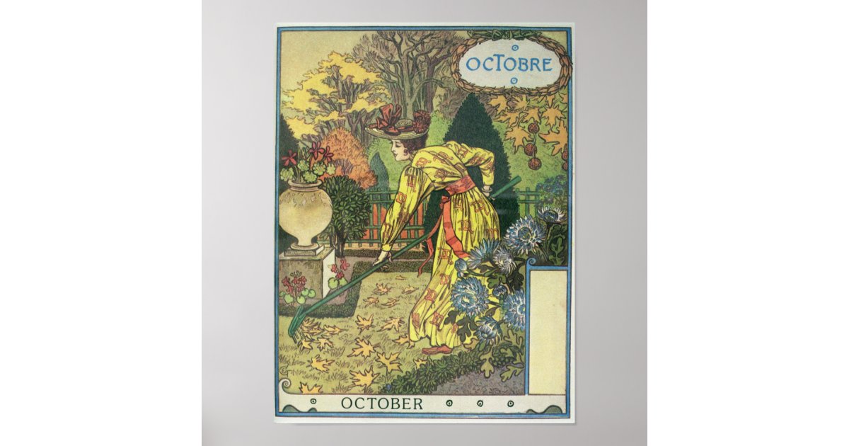 October Poster | Zazzle