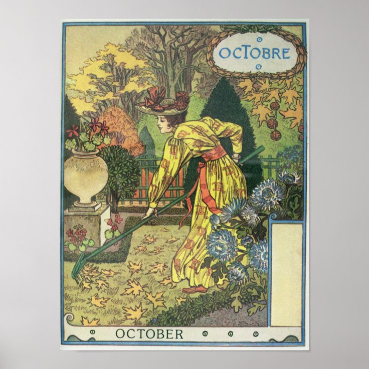 October Poster | Zazzle