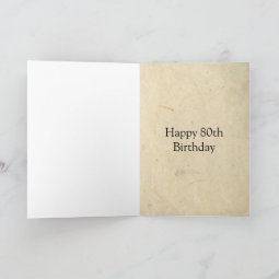Octogenarian Dictionary Meaning Happy 80th Card | Zazzle