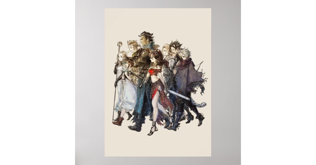 Octopath Traveler® Travelers Poster | Zazzle