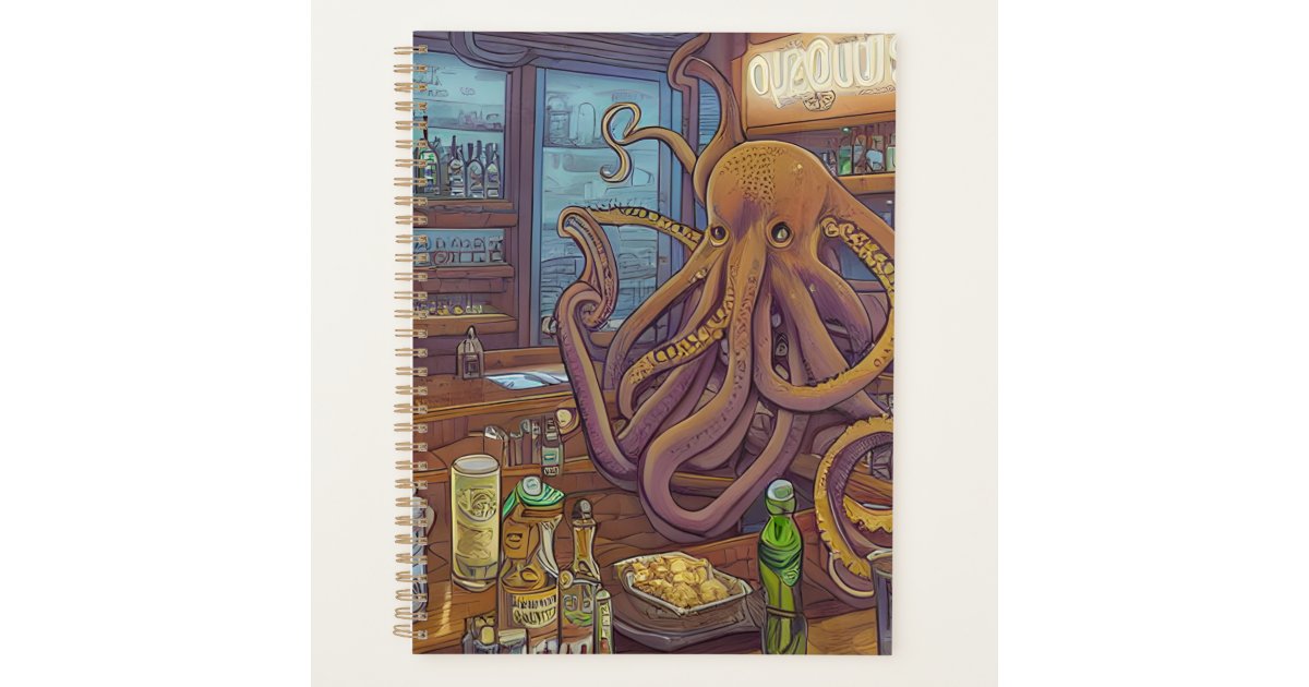 Octopus Bartender Planner | Zazzle