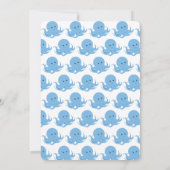 Octopus Blue White Baby Shower by Mail Invitation | Zazzle