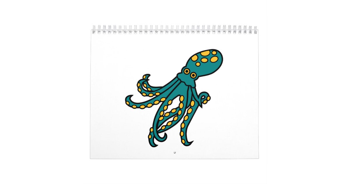 Octopus Calendar | Zazzle