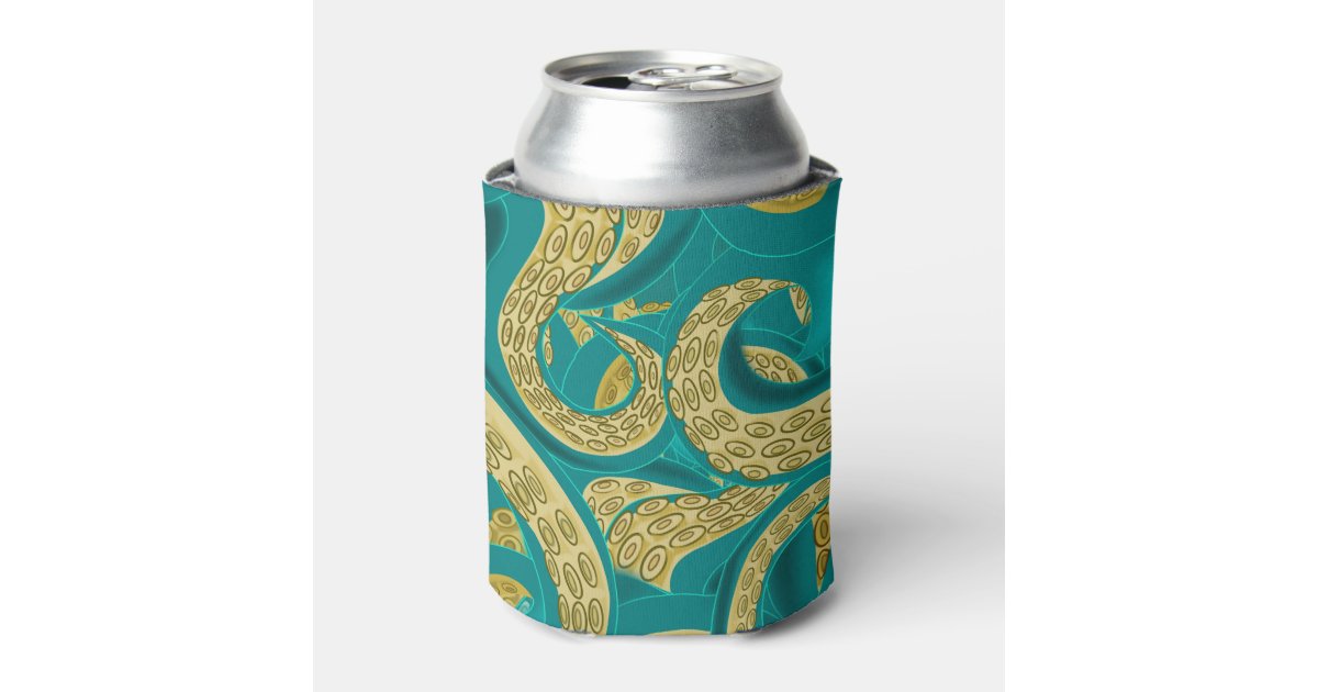 Octopus Can Coolers Modern Design | Zazzle