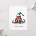 Octopus Christmas Joy, custom Invitation | Zazzle