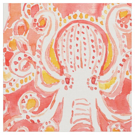 Octopus Pattern Fabric