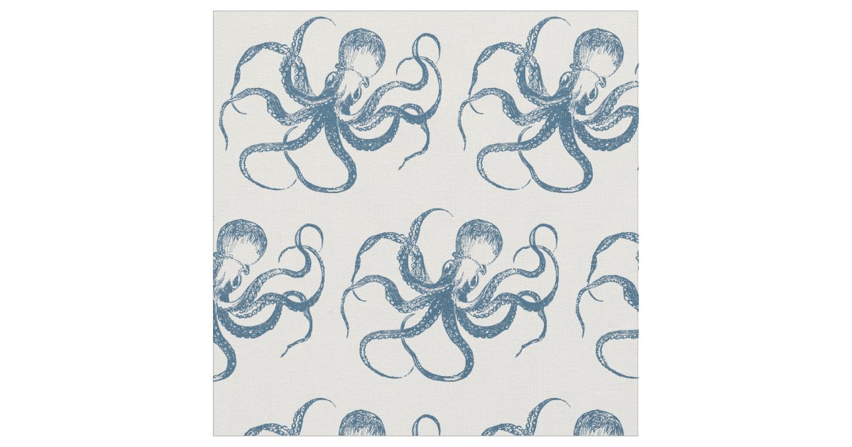 Octopus fabric | Zazzle