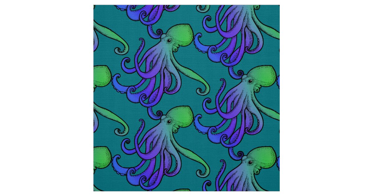 octopus fabric | Zazzle
