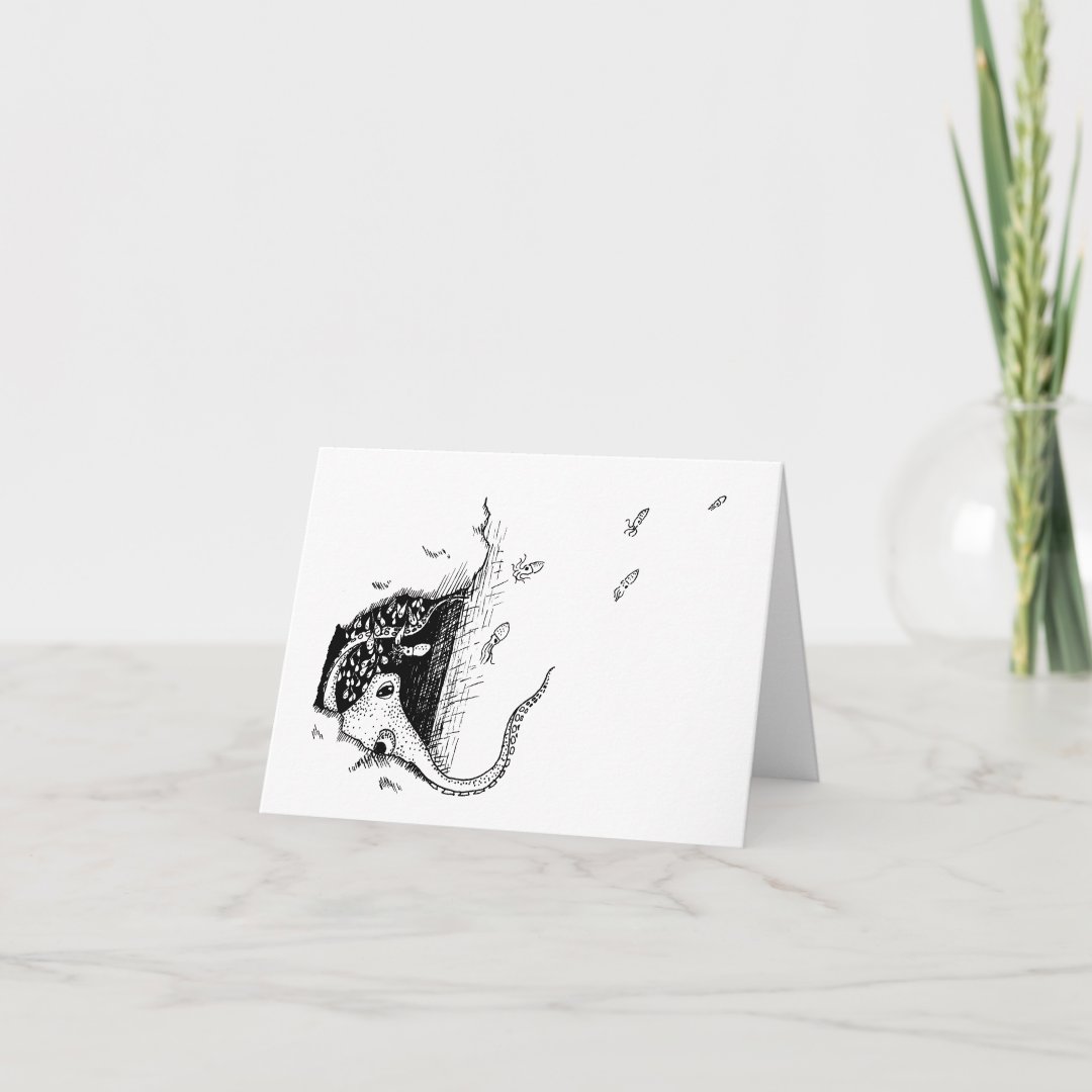 Octopus Farewell Card | Zazzle